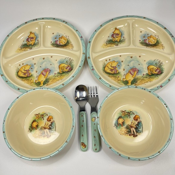 Disney | Dining | Disney Winnie The Pooh And Christopher Robin Plates 2 ...